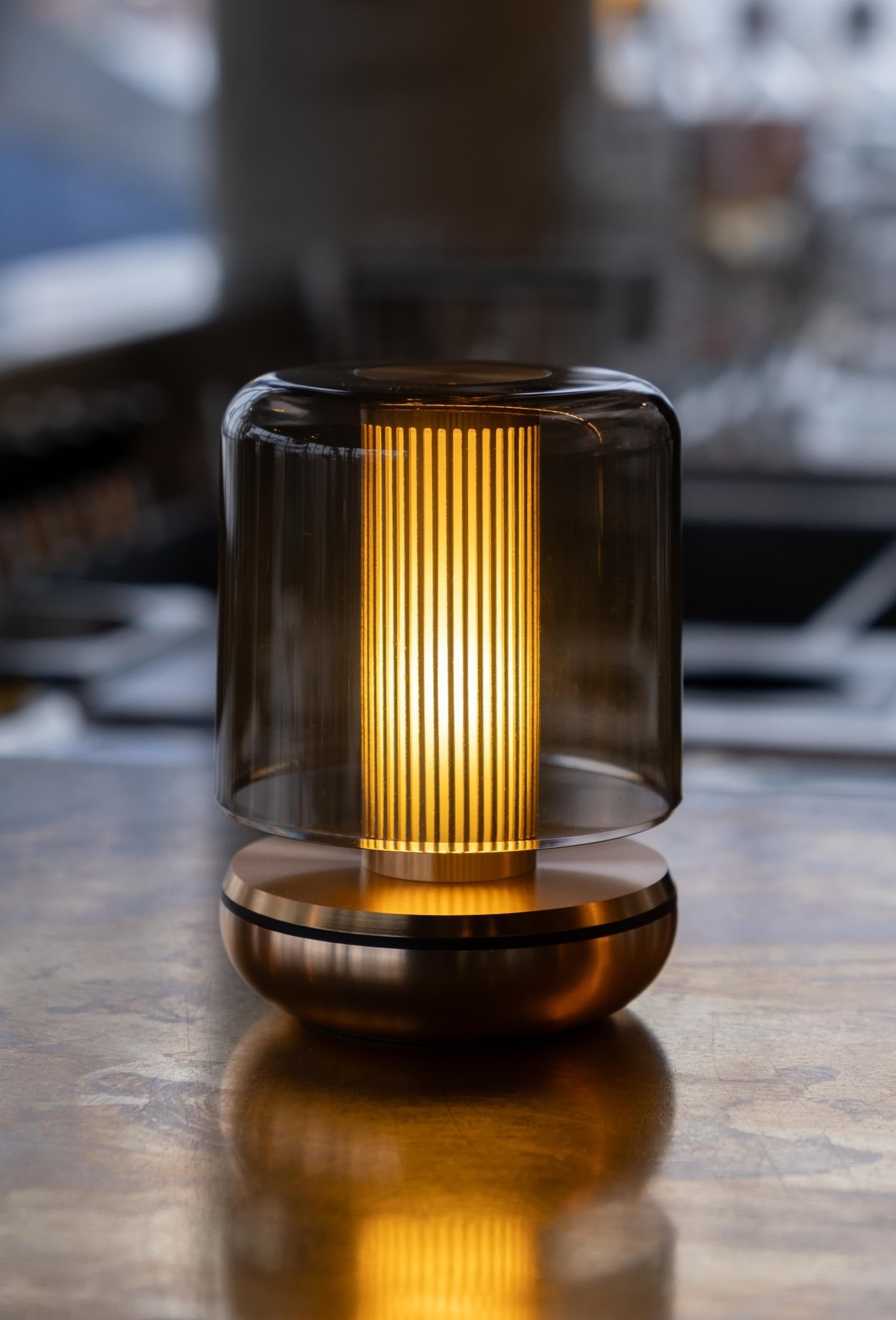 Humble Firefly Gold Frosted & Smoked Lamps – Perfect for Hotels ...