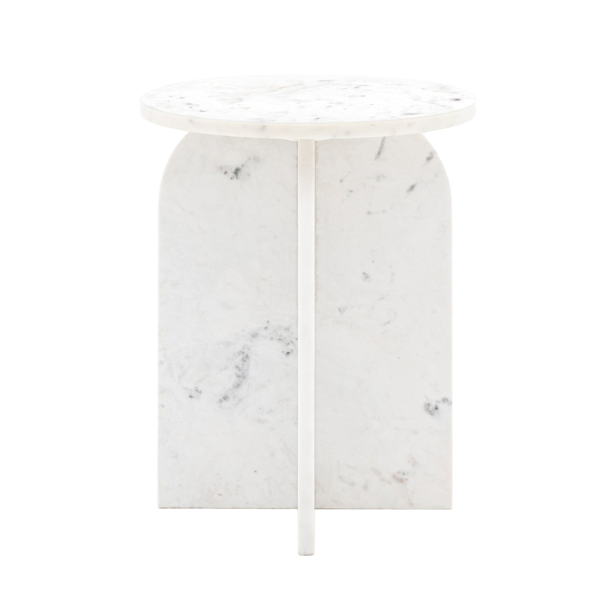 Gallery Direct Amalfi Side Table White 400x400x500mm – Beaumonde