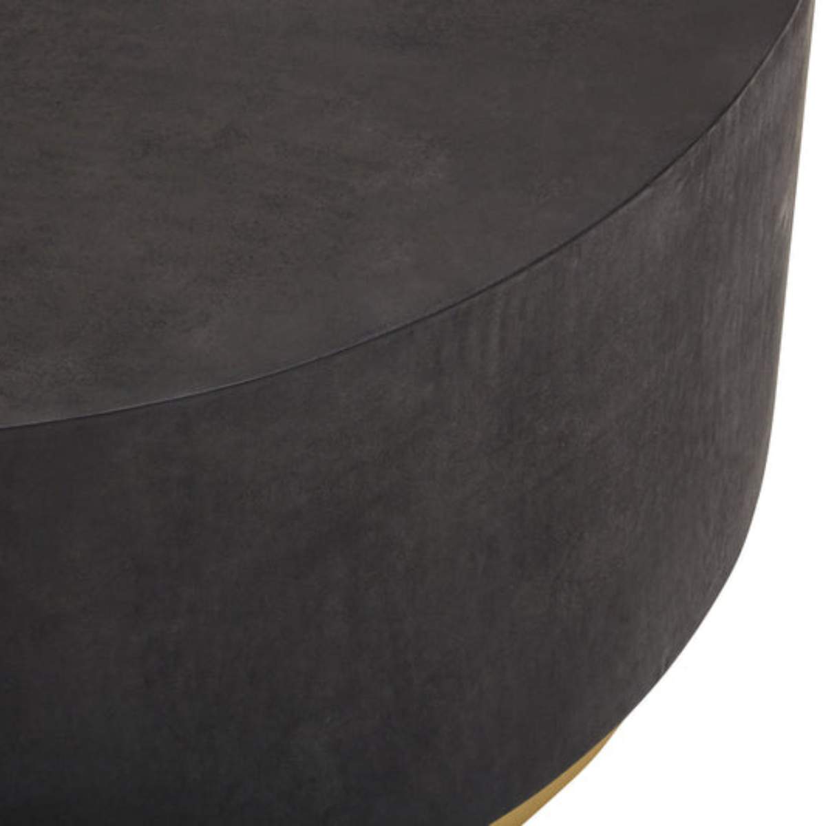 Beaumonde Home Naro Black And Gold Concrete Look Coffee Table