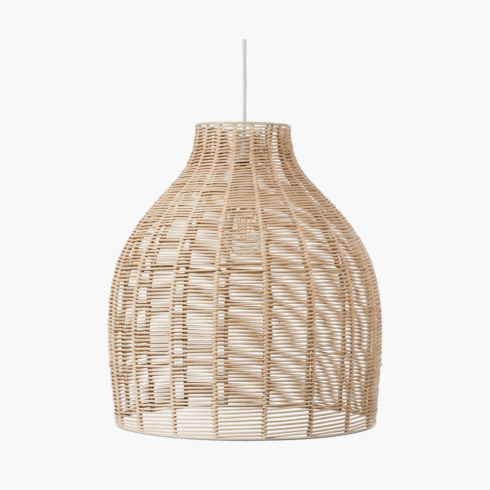 Beau&Co Nils Natural Rattan Cloche Pendant – Beaumonde