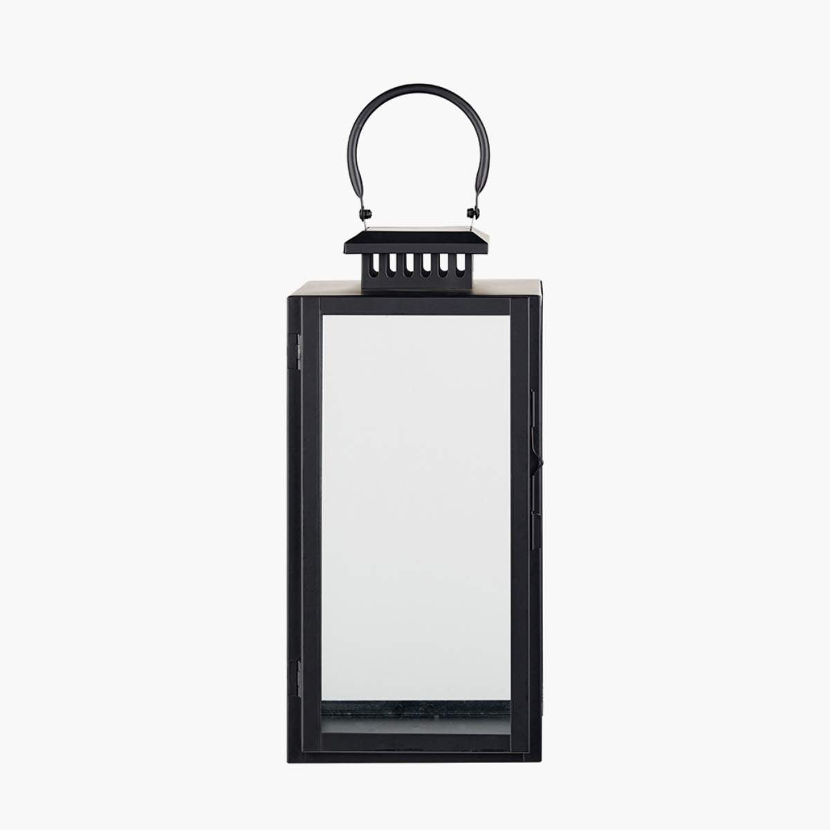 Beau&Co Black Stainless Steel and Glass Rectangular Lantern – Beaumonde