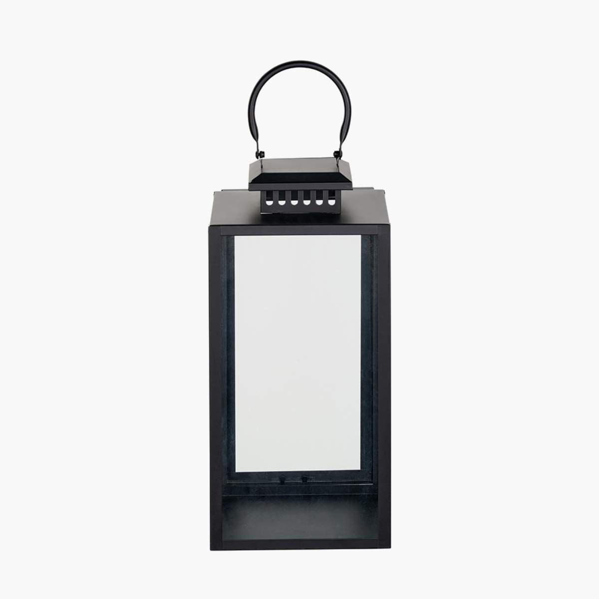 Beau&Co Black Stainless Steel and Glass Rectangular Lantern – Beaumonde