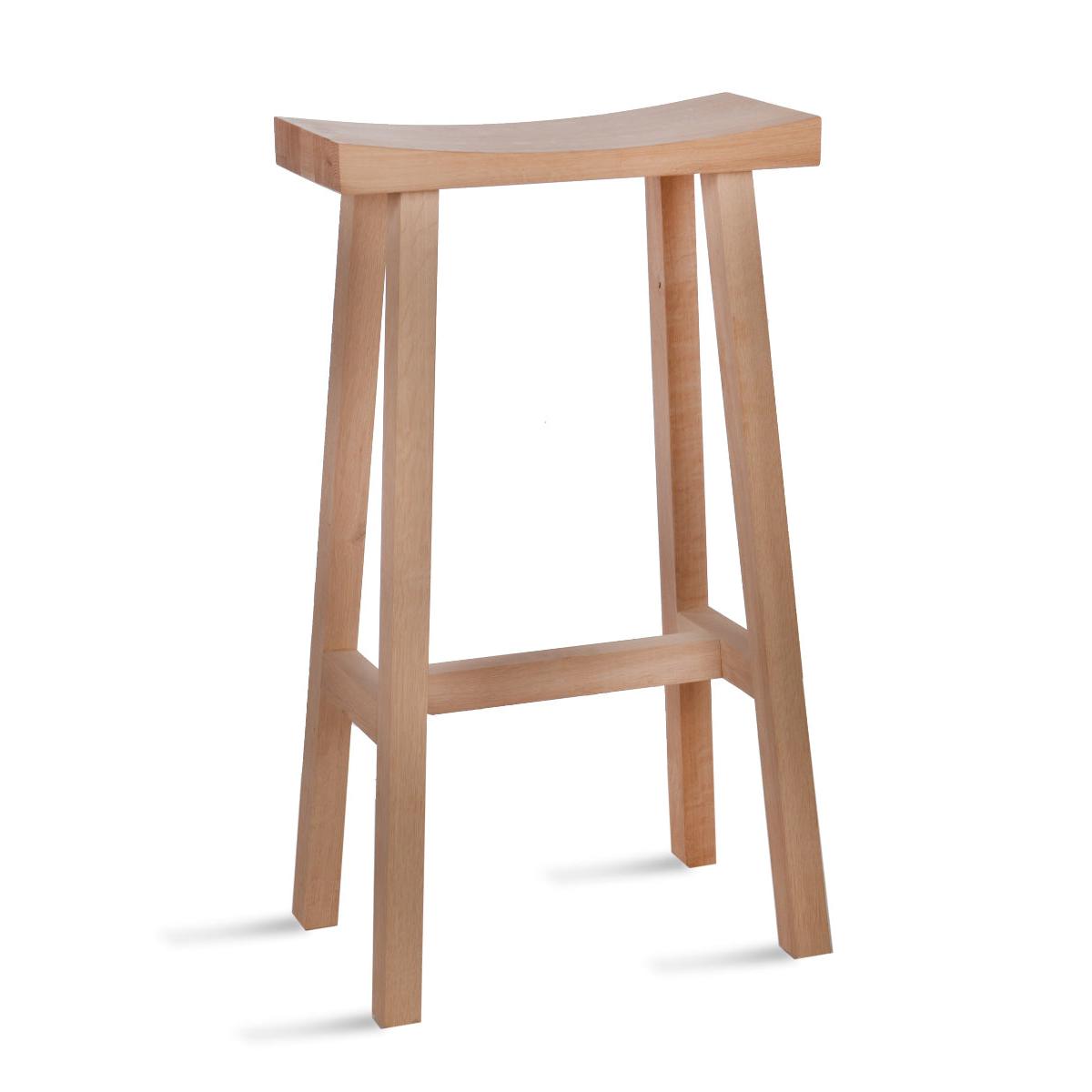 All-Natural Tall Clockhouse Stools | Raw Oak & Beech Seating for ...