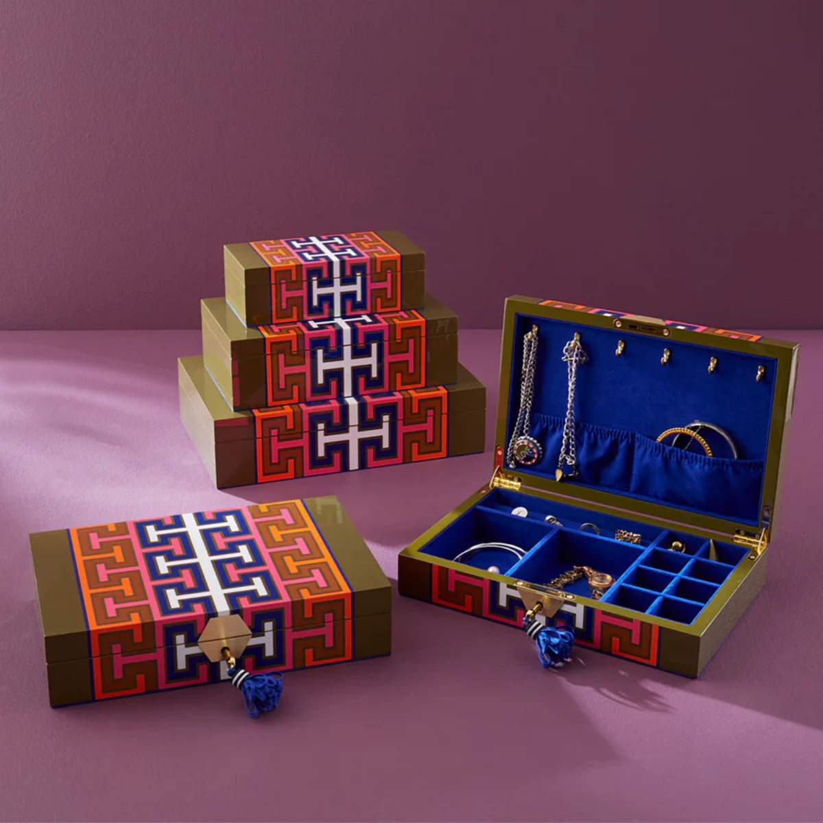 Jonathan Adler Large Madrid Lacquer Box – Beaumonde