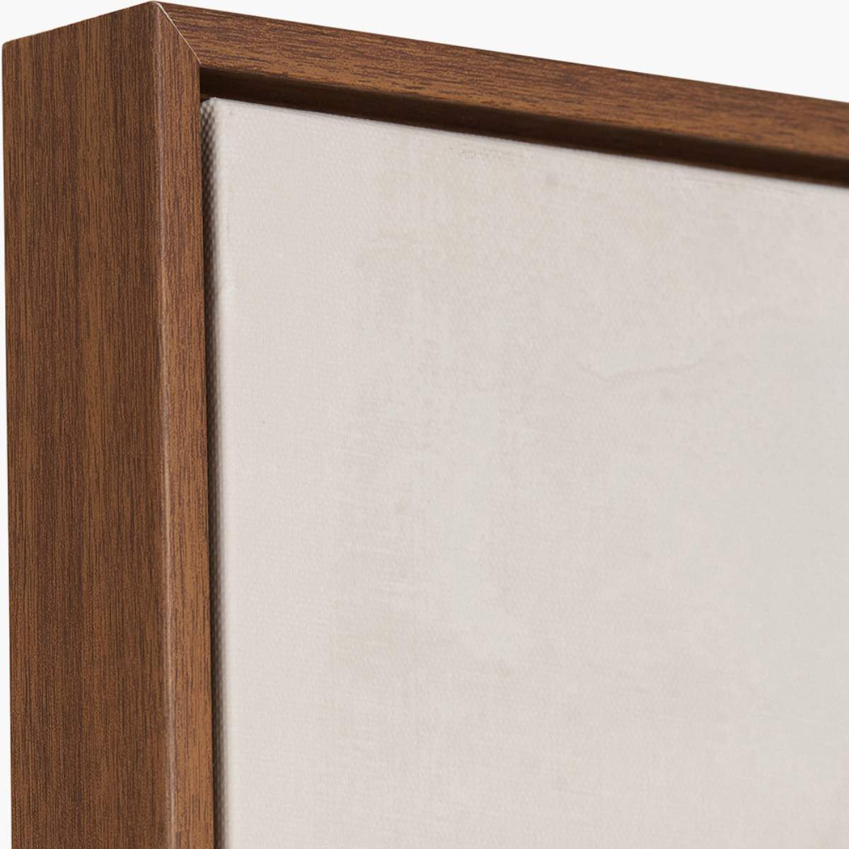 Pacific Lifestyle Monochrome Abstract Square Canvas with Oak Effect Fr ...