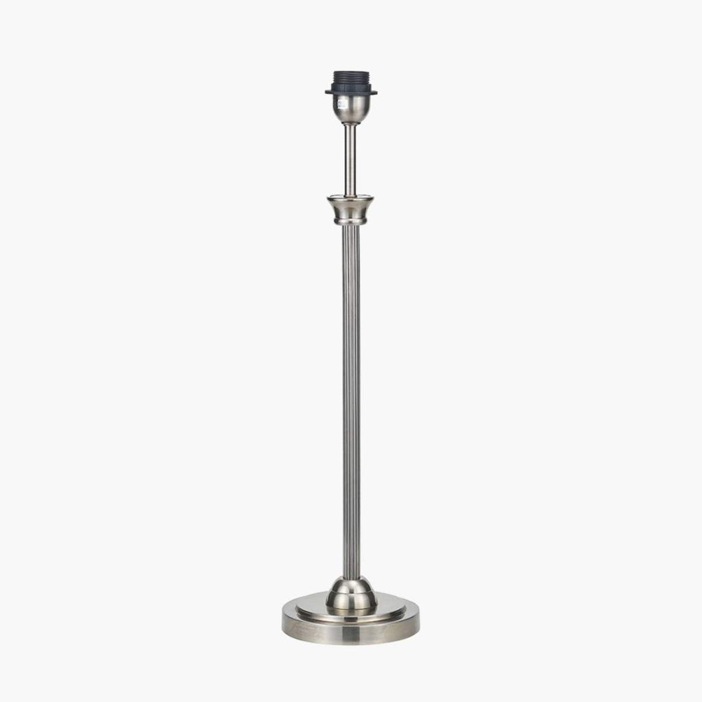 Beau&Co Salvatore Antique Silver Metal Table Lamp Base – Beaumonde