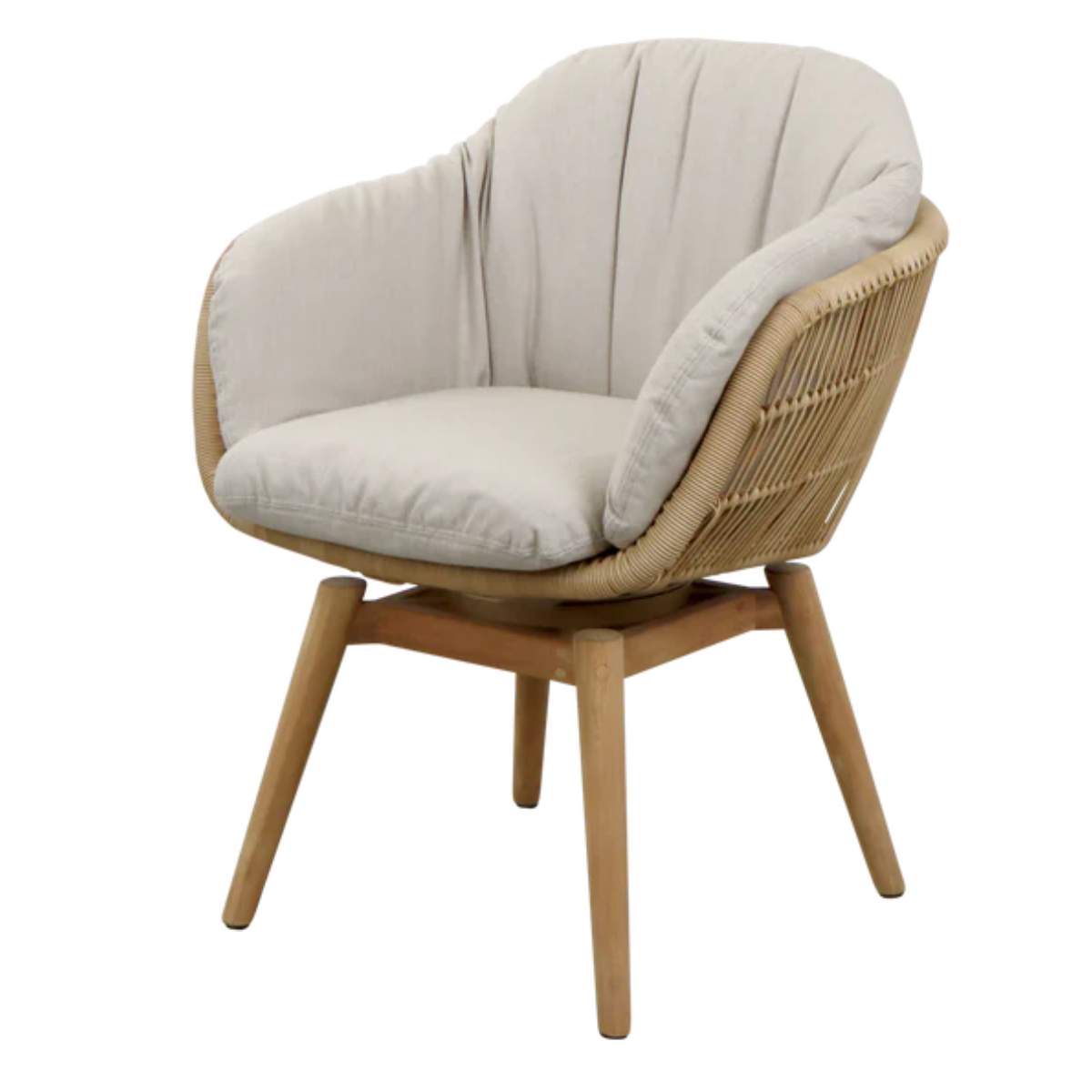 Cane-line Stay Chair W/Teak Swivel – Beaumonde
