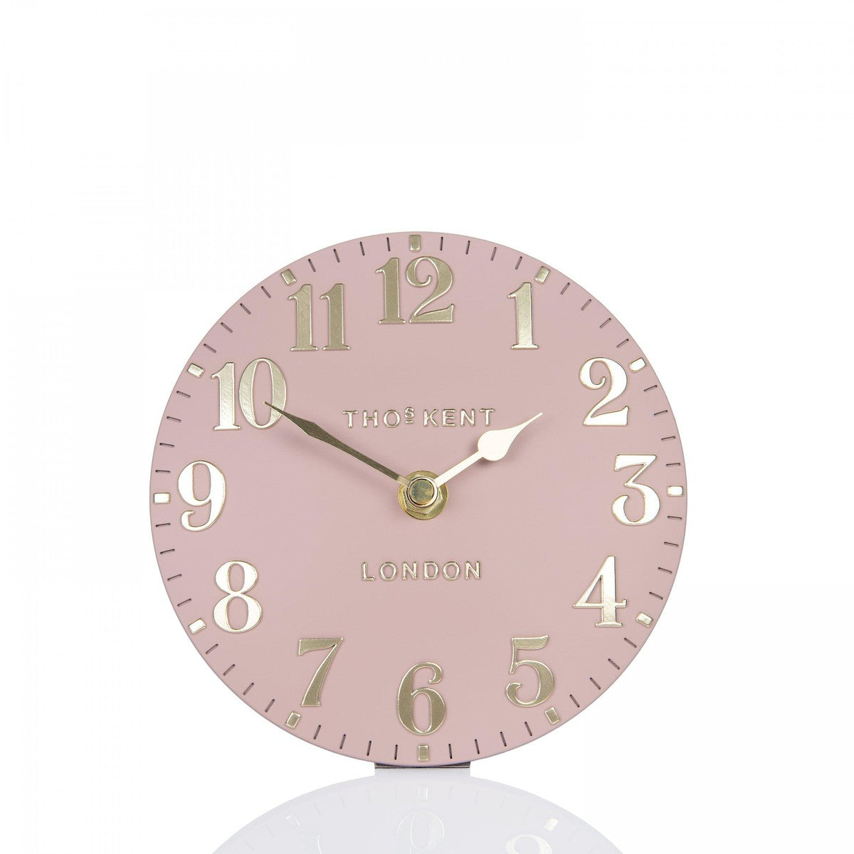 Thomas Kent 6" Arabic Mantel Clock in Blush Pink | Elegant Home Accent ...