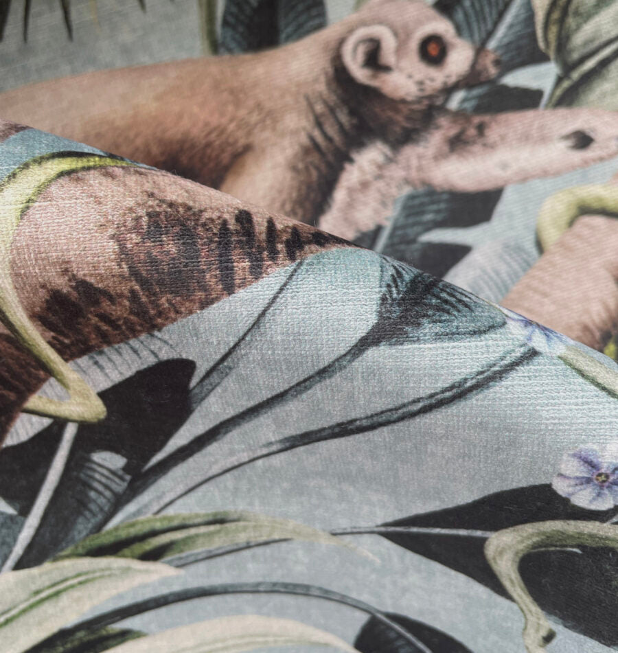 Leaping Lemur Recycled Velvet Fabric - An Exquisite Velvet by Avalana ...