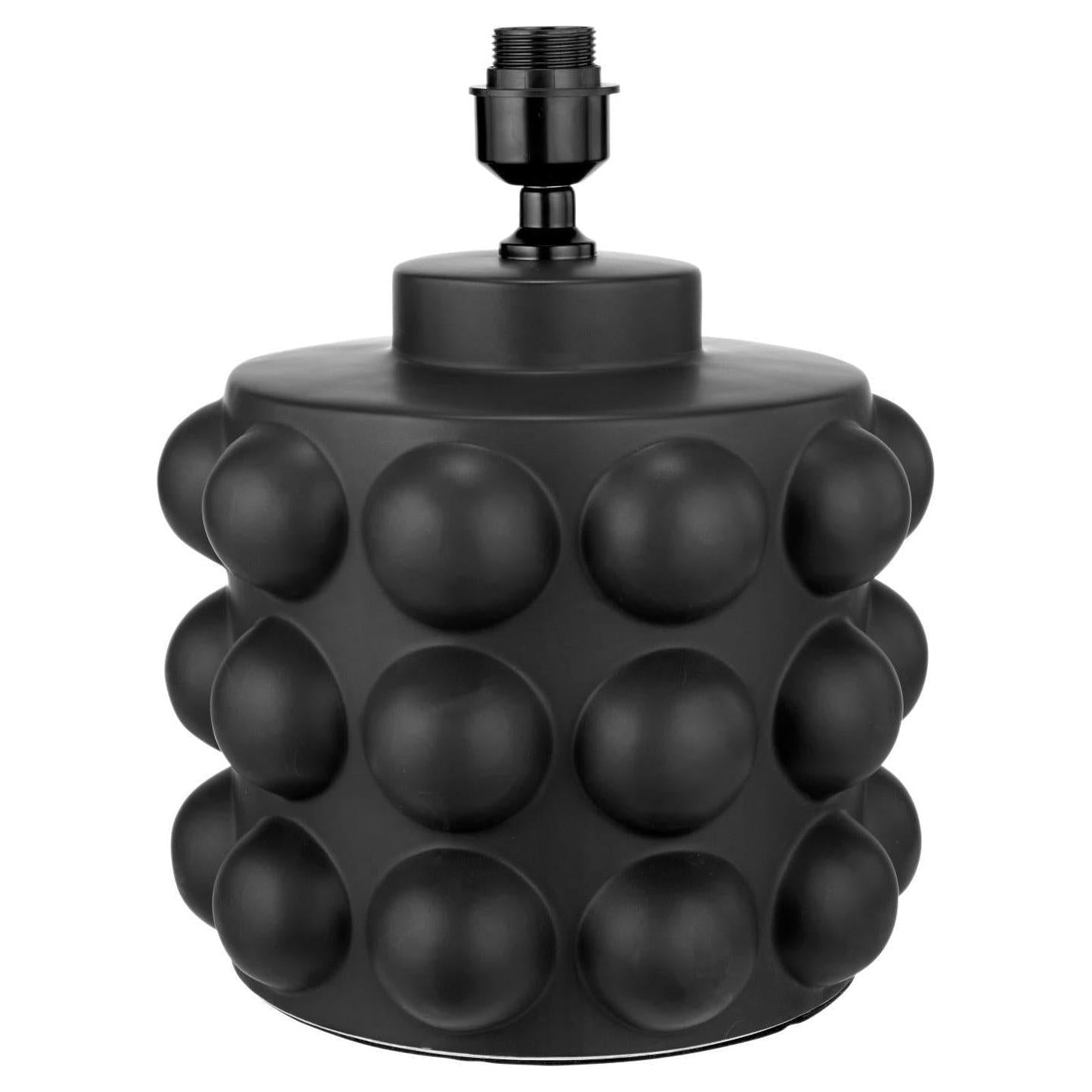 Beau&Co Elva Black Bobbled Ceramic Large Table Lamp Base – Beaumonde