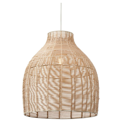 Beau&Co Nils Natural Rattan Cloche Pendant – Beaumonde