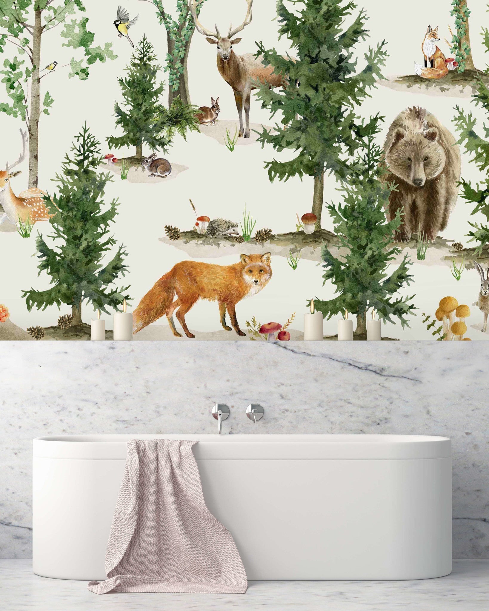 Forest Life Mural by Creative Lab Amsterdam | Beaumonde.co.uk