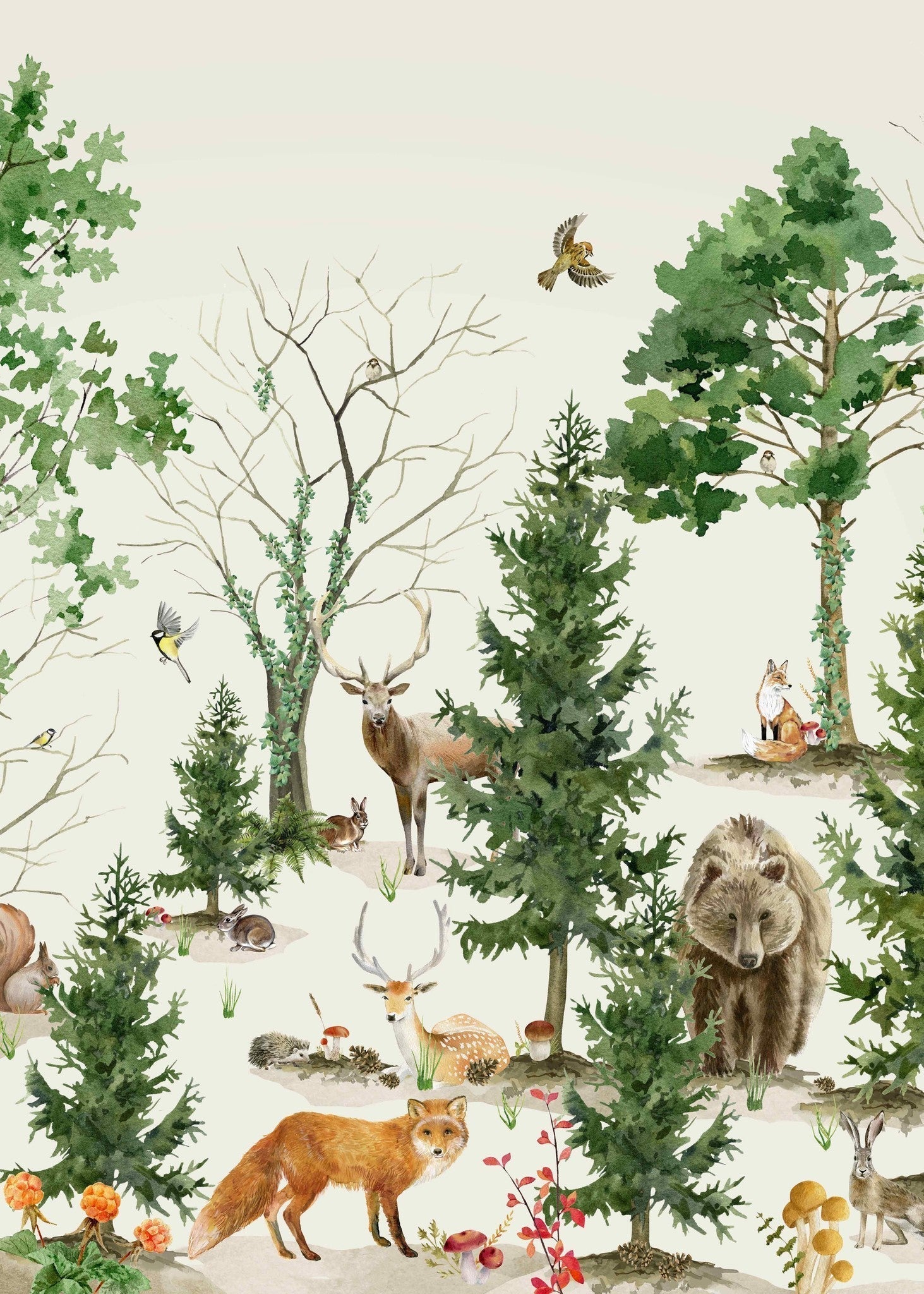 Forest Life Mural by Creative Lab Amsterdam | Beaumonde.co.uk