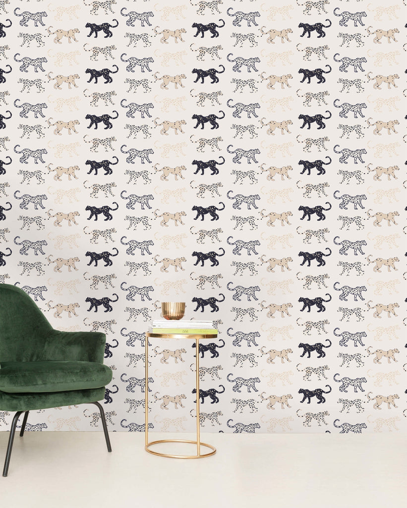 Funky Leopards Light Wallpaper by Creative Lab Amsterdam | Beaumonde