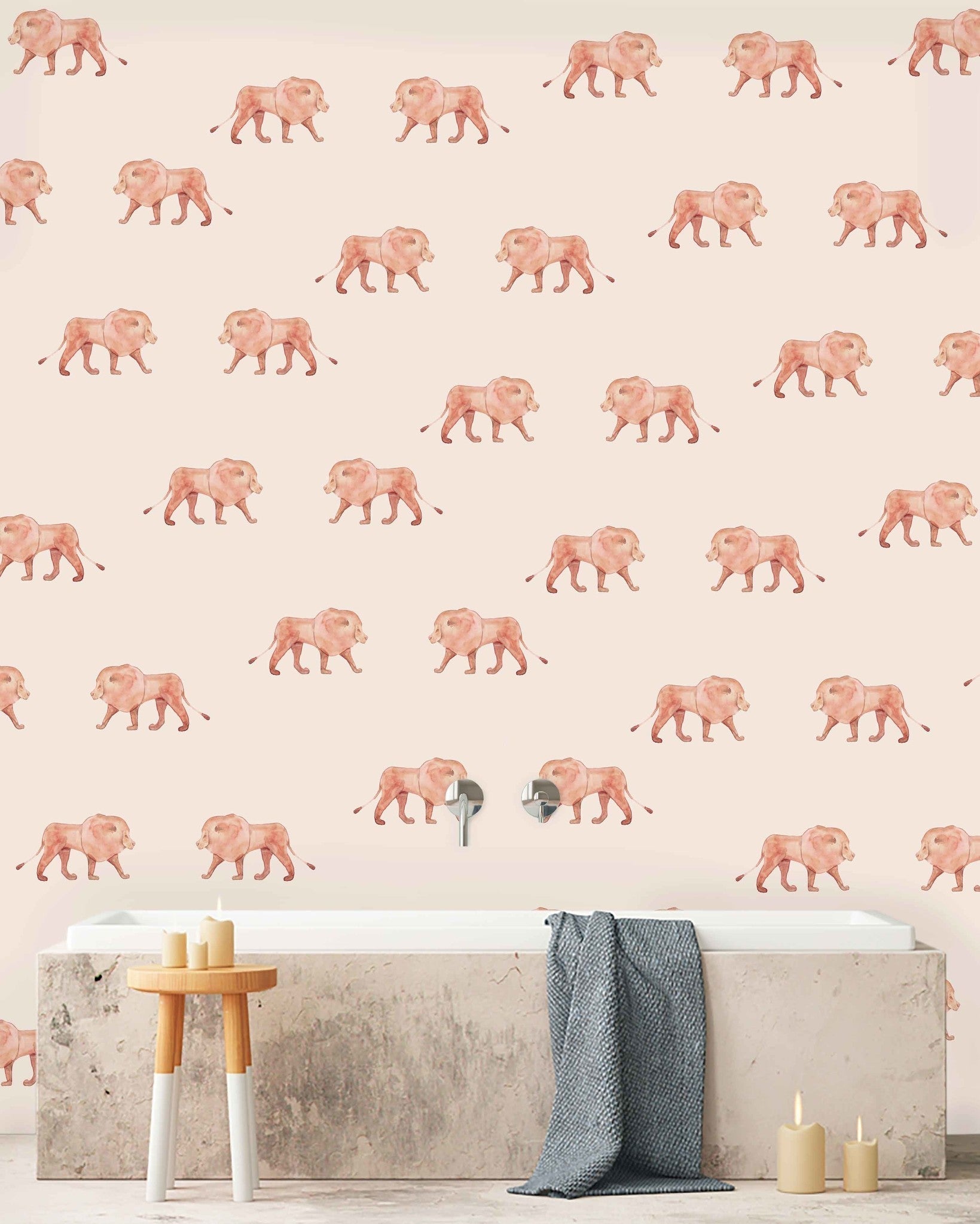 Safari King Mural by Creative Lab Amsterdam | Beaumonde.co.uk