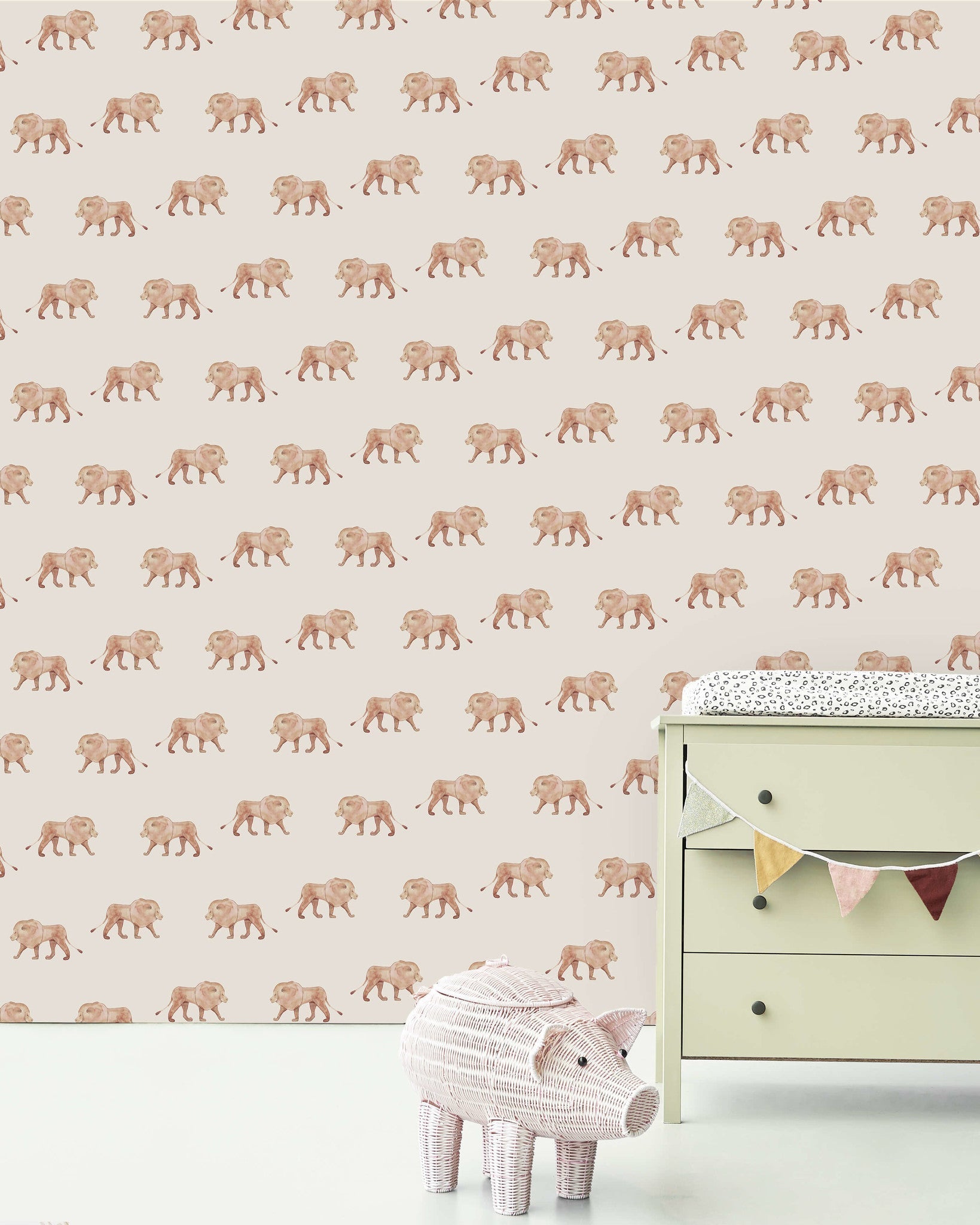 Safari King Mural by Creative Lab Amsterdam | Beaumonde.co.uk