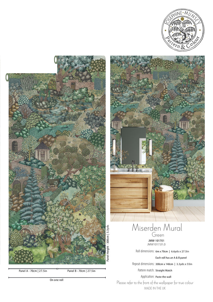 Miserden Mural Wallpaper - Josephine Munsey | Beaumonde