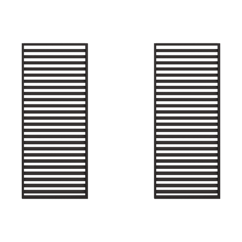 Maze Pergola Aluminium Louvre Panel - Grey frame & middle beam – Beaumonde